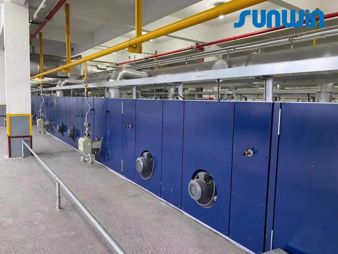 10 Chamber High Speed Textile Stenter Machine 3000mm Woven Fabric ...