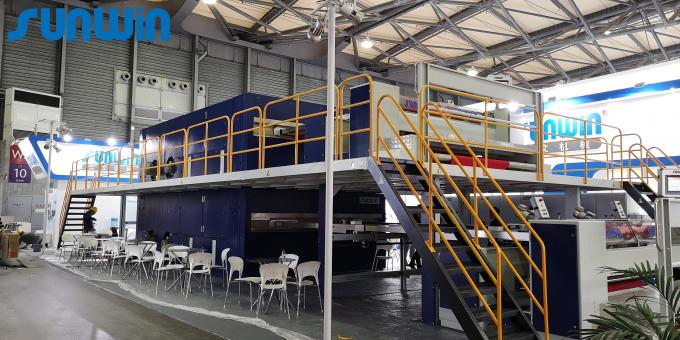 8 Chamber Stenter Tubular Fabric Heat Setting Machine For Spandex Fabric